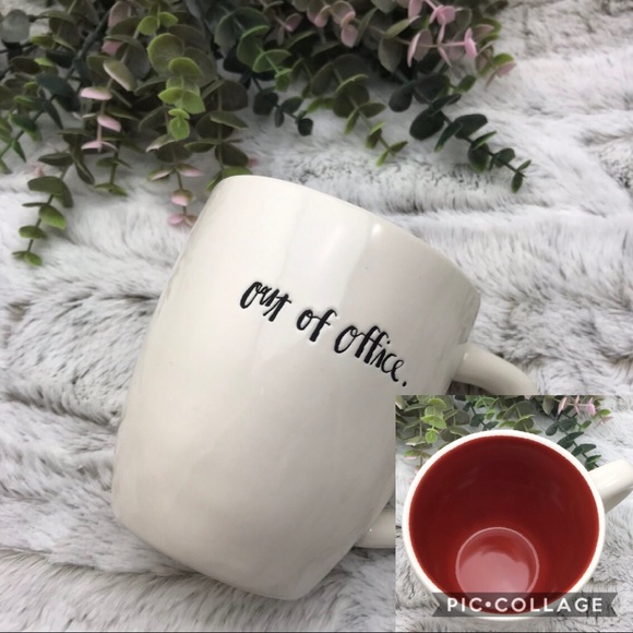 Rae Dunn | Kitchen | Rae Dunn Out Of Office Mug Cup Rust Interior ...